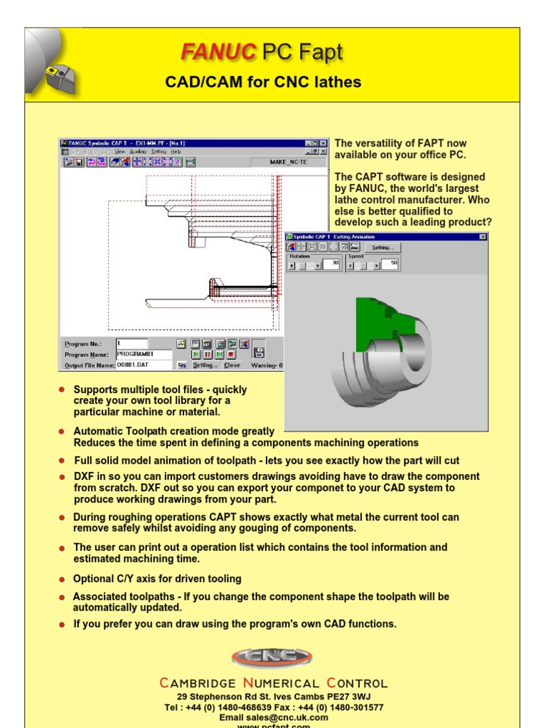 CAD/CAM Software for CNC Lathes | PDF | Machine Tool | Numerical Control