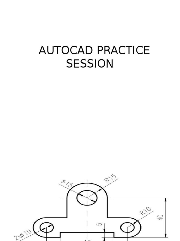 Autocad Practice | PDF