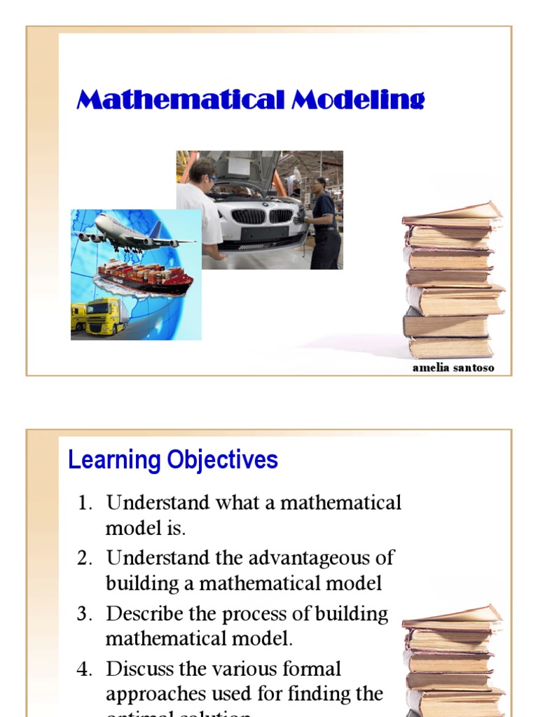 Mathematical Modeling | PDF | Mathematical Optimization | Mathematical ...