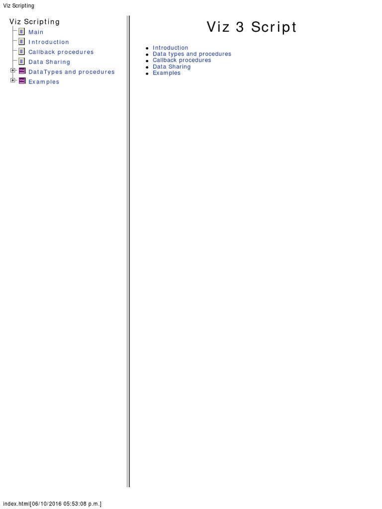Viz Artist 3 Script | PDF | Boolean Data Type | Control Flow