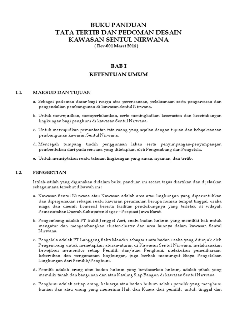 Tata Tertib Pedoman Design | PDF