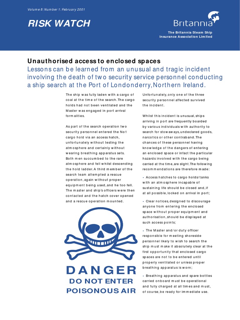 Risk Watch Vol 08 1 PDF | PDF | Cargo | Crane (Machine)