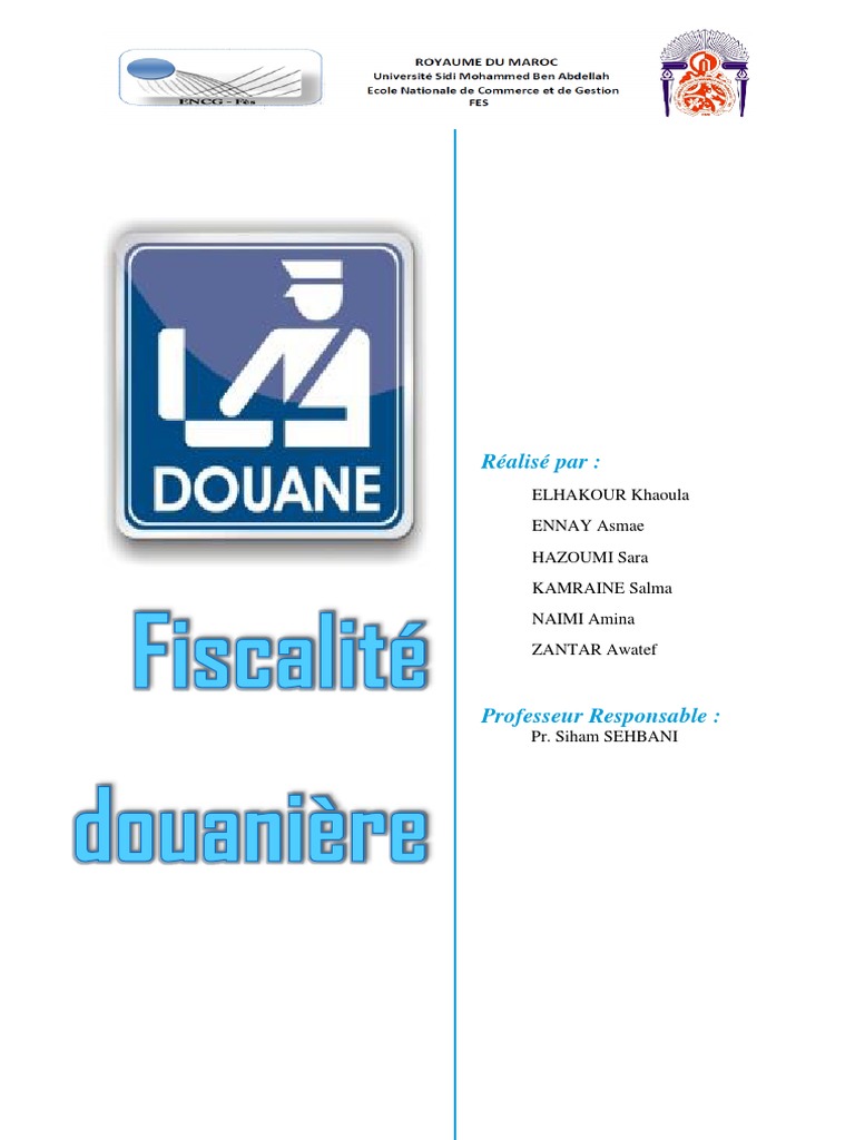 Rôle et Régimes de la Douane au Maroc | PDF | Tarif | Économie
