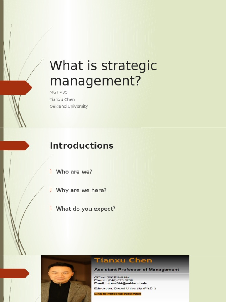 Understanding Strategic Management Concepts | PDF | Career & Growth