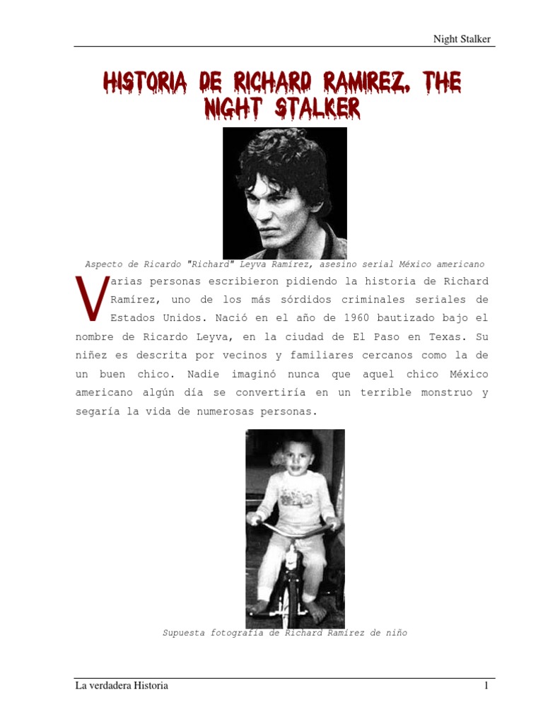Historia de Richard Ramirez | PDF | Asesino en serie | Pena capital