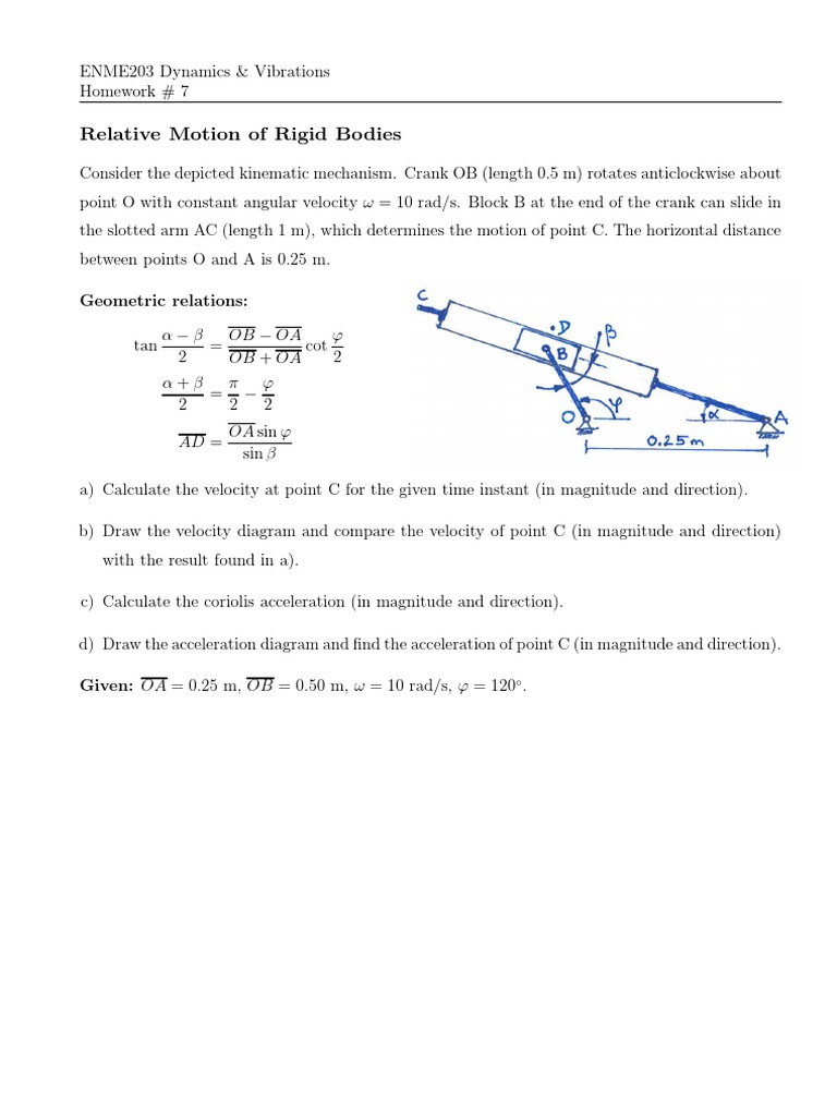Relative Motion of Rigid Bodies | PDF | Science & Mathematics