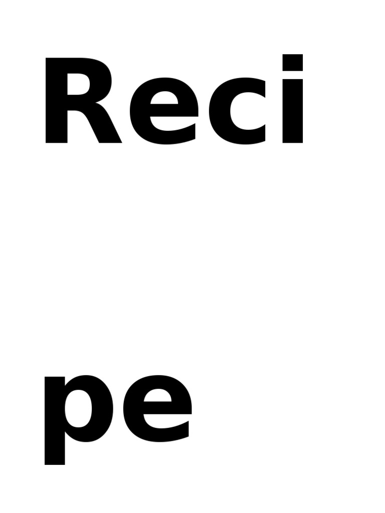 Recipe para Sa Matiwasay Na Lipunan | PDF