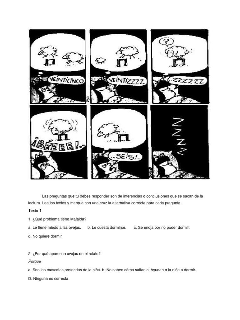 Comprensión Lectora con Cómics para Niños | PDF