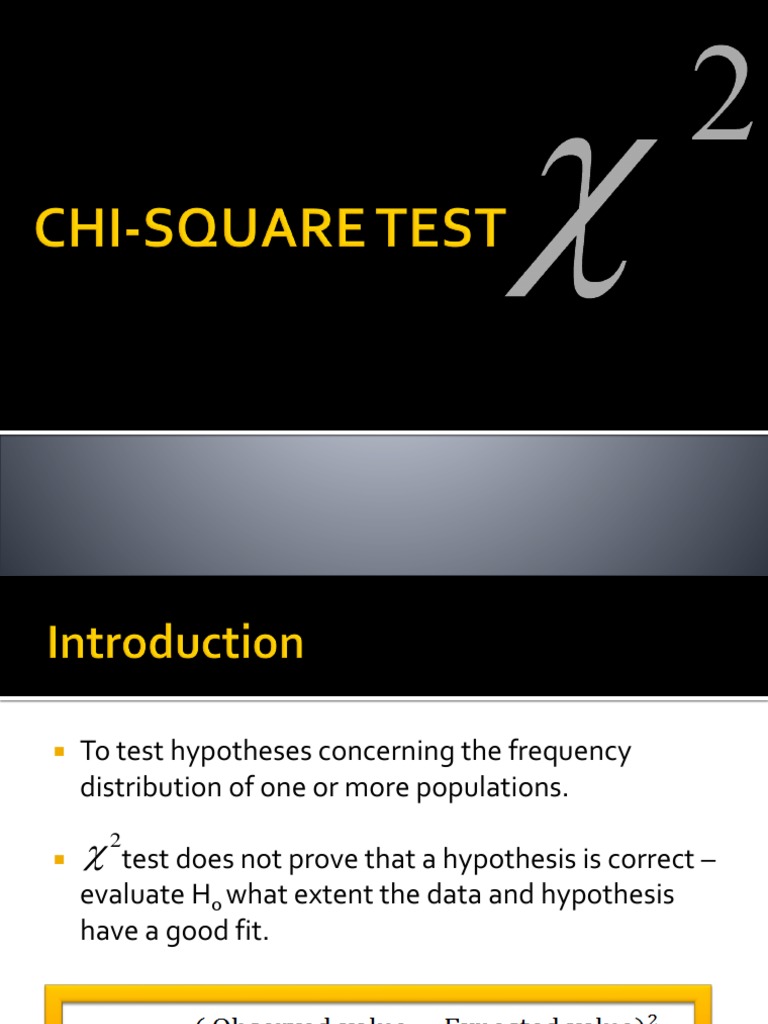 Chi Square Test | Download Free PDF | Chi Squared Distribution ...