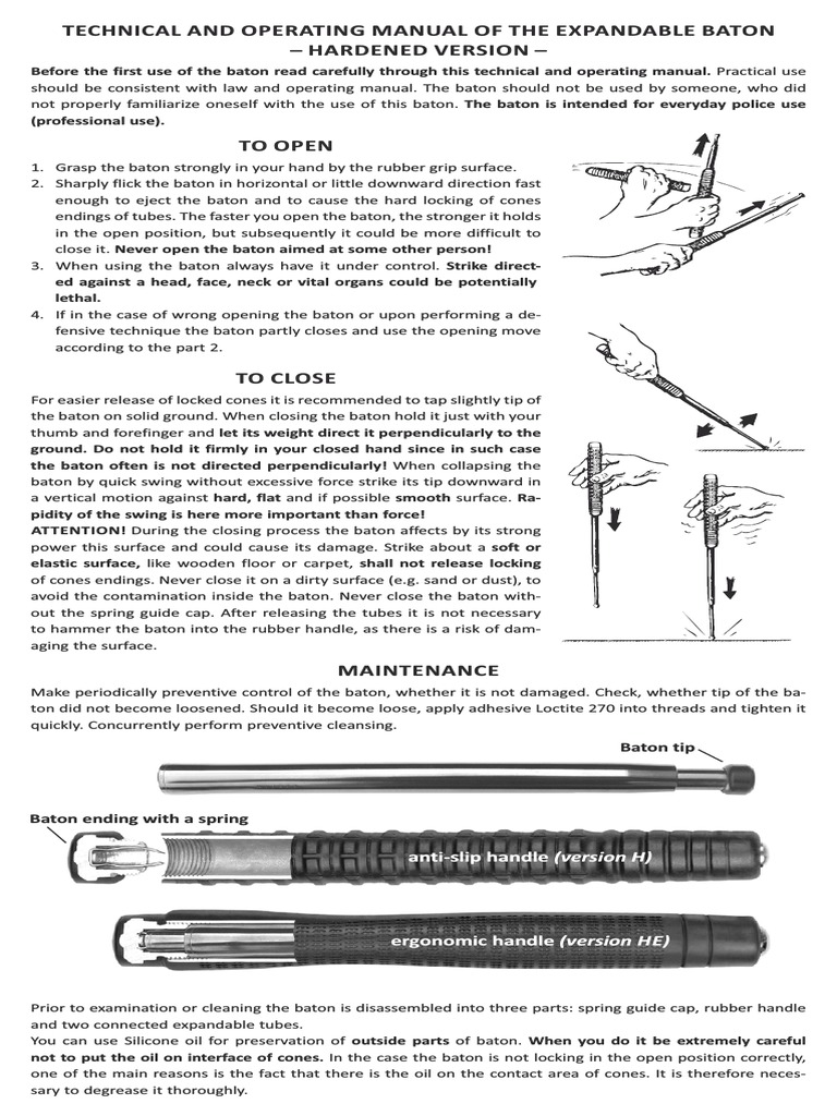 Anti-Slip Handle (Version H) : Baton Tip | PDF | Nature