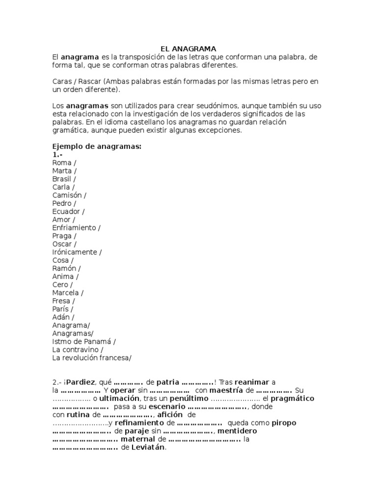 El Anagrama | Criptografía | Enseñanza de matemática