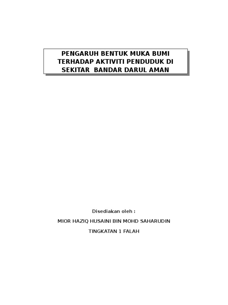 Kerja Kursus Geo | PDF