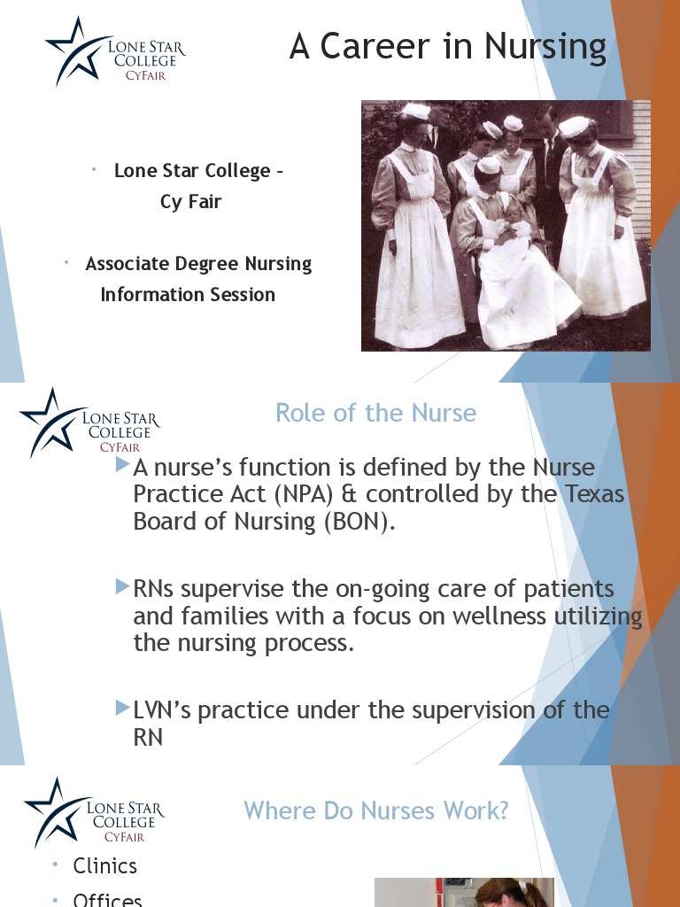 A Career in Nursing: Lone Star College - Cy Fair Associate Degree ...