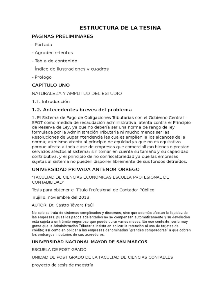 Formato de Tesina | PDF | Hipótesis | Contabilidad