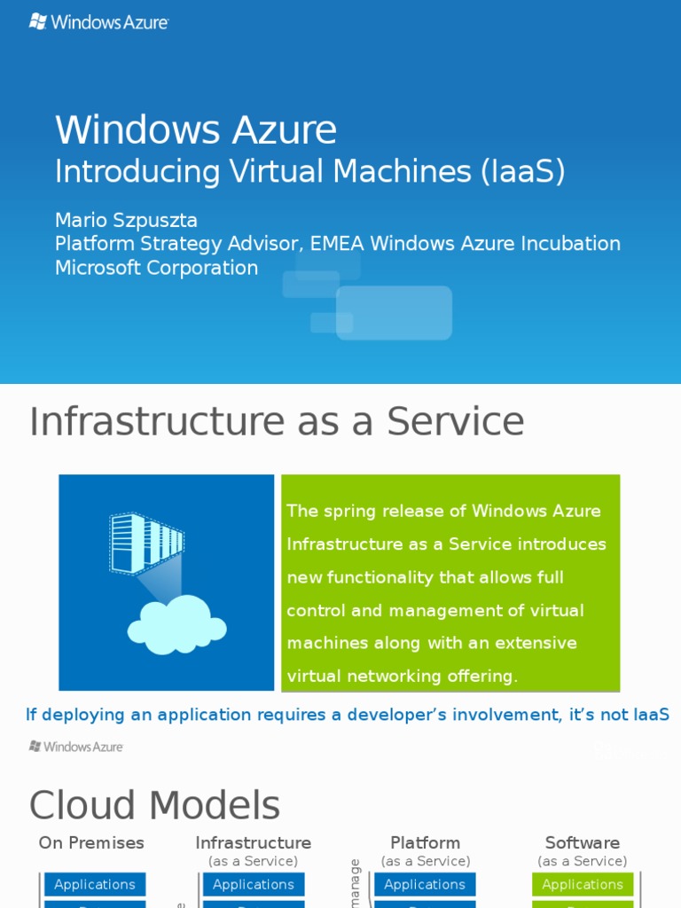 Windows Azure VM | PDF