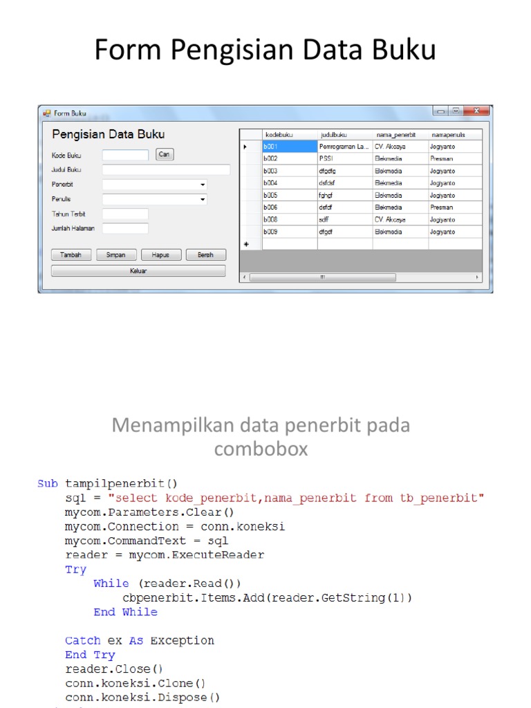 Form Pengisian Data Buku | PDF