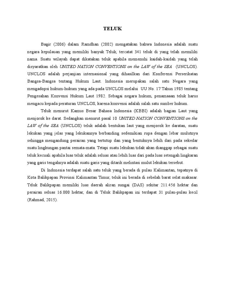 Definisi Teluk Beserta Contoh | PDF