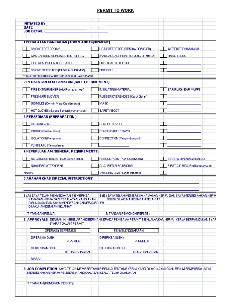 Borang PTW | PDF