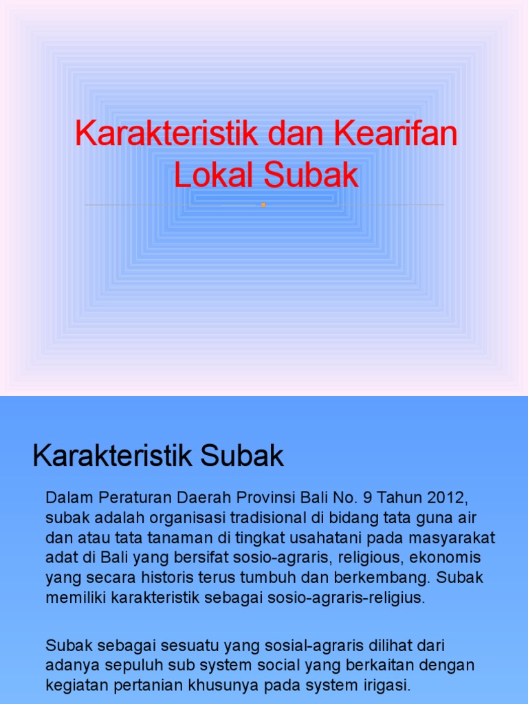 Subak | PDF