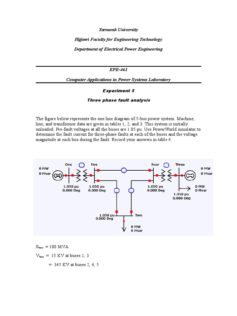 Yarmouk University Hijjawi Faculty For Engineering Technology Department of Electrical Power ...
