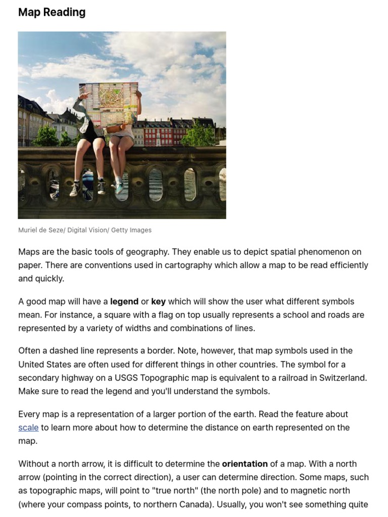 Basics of Map Reading For Beginners | PDF | Map | Cartography