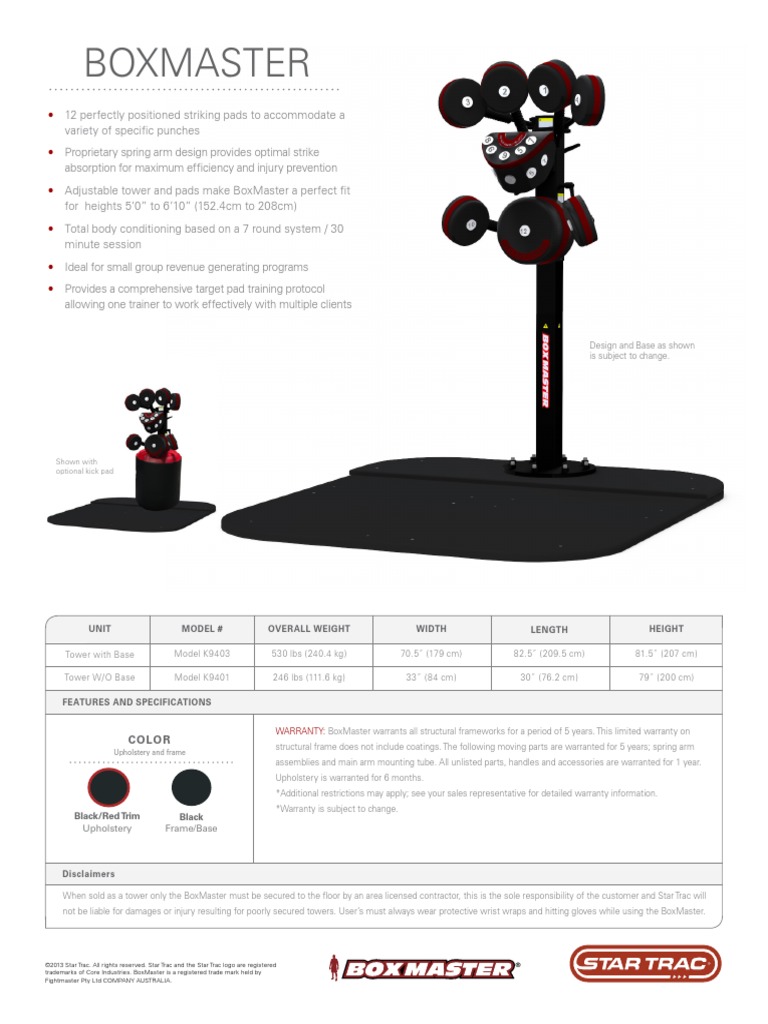 Boxmaster Spec Sheet | PDF
