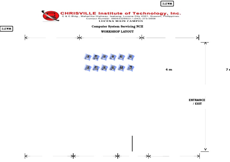 Computer System Servicing NCII Workshop Layout: Entrance / Exit | PDF