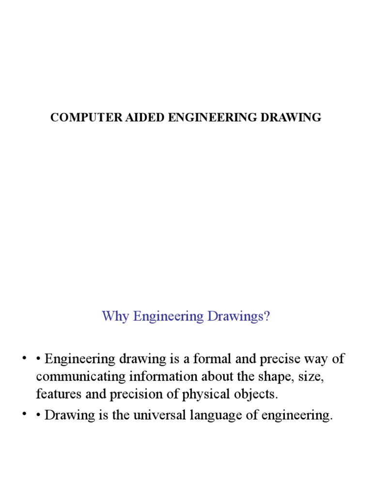 Computer Aided Engineering Drawing | Download Free PDF | Plane ...