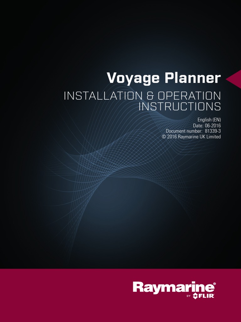 Voyage Planner Installation and Operation Instructions 81339-3-En | PDF ...