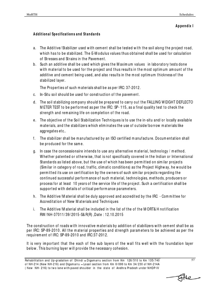 Appendix I Additional Specifications and Standards | PDF | Road Surface | Soil