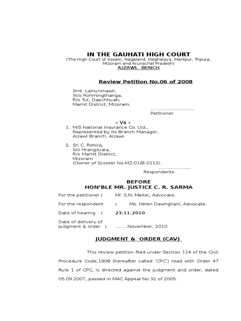 Review Petition | PDF | Appeal | Supreme Courts
