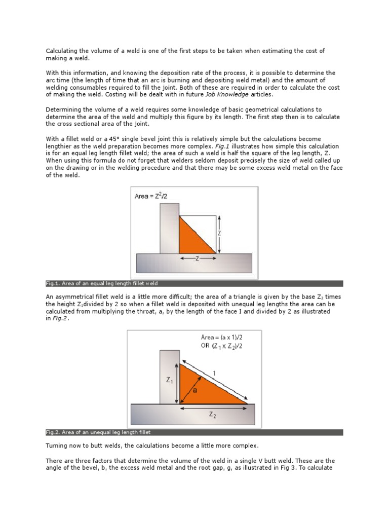 Welding Rod Calculation | PDF | Area | Welding