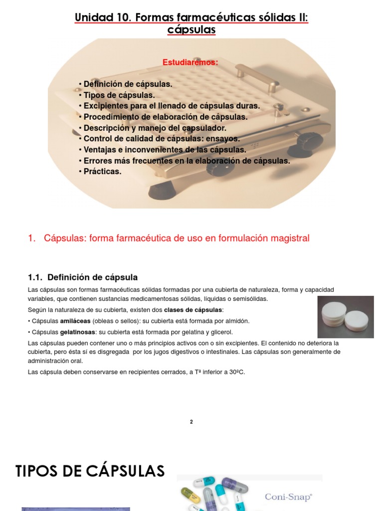 Cápsulas | PDF | Medicamentos con receta | Farmacología