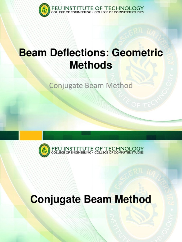 Conjugate Beam Method for Deflection Analysis | PDF | Physics | Applied ...