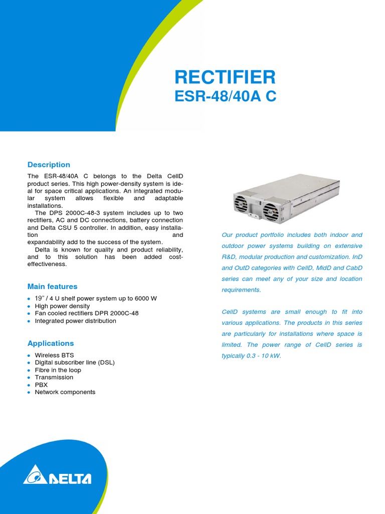 Esr-48-40a C Delta | PDF