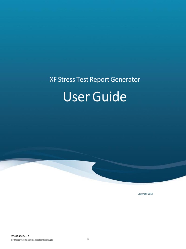 XF Stress Test Report Generator User Guide | PDF | Cellular Respiration ...