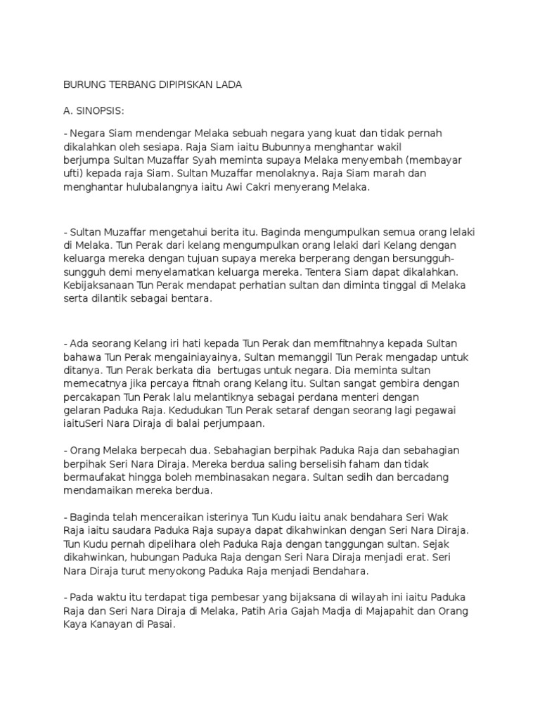 Burung Terbang Dipipiskan Lada | PDF