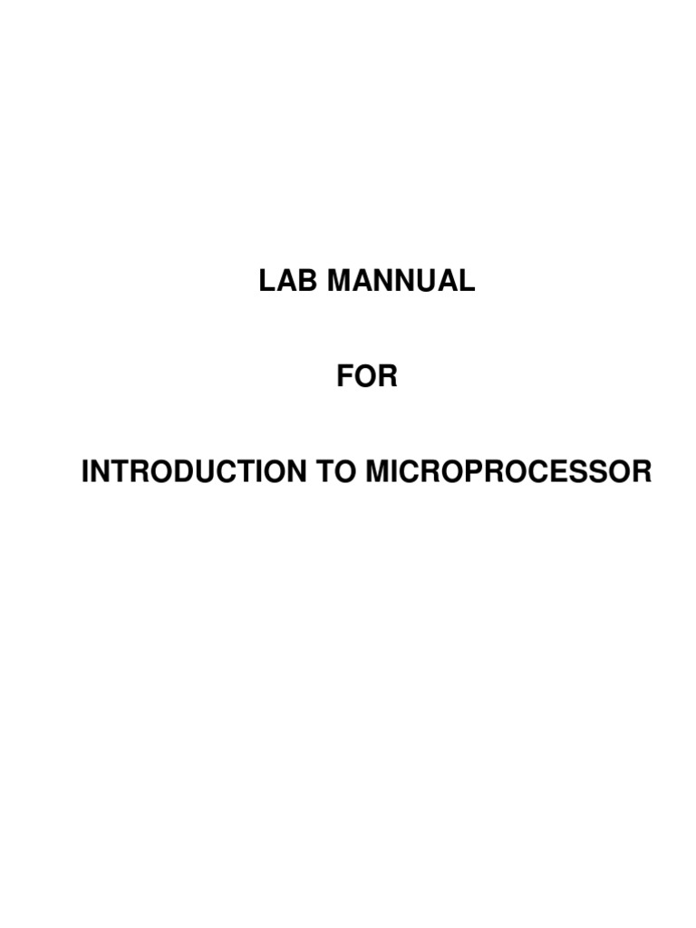 Lab Mannual MP 17012013 PDF | PDF | Dynamic Random Access Memory | Random Access Memory