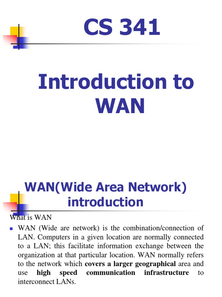 Overview of WAN Protocols and Types | PDF | Customer Premises Equipment ...