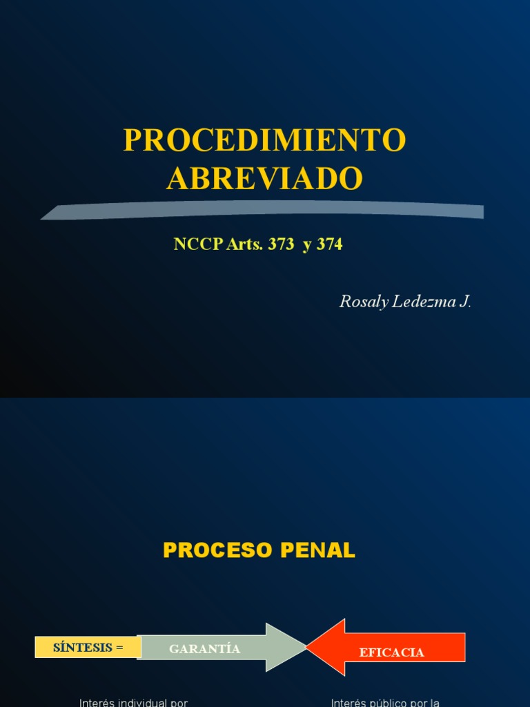 Procedimiento Abreviado | PDF | Sentencia (Ley) | Derecho penal