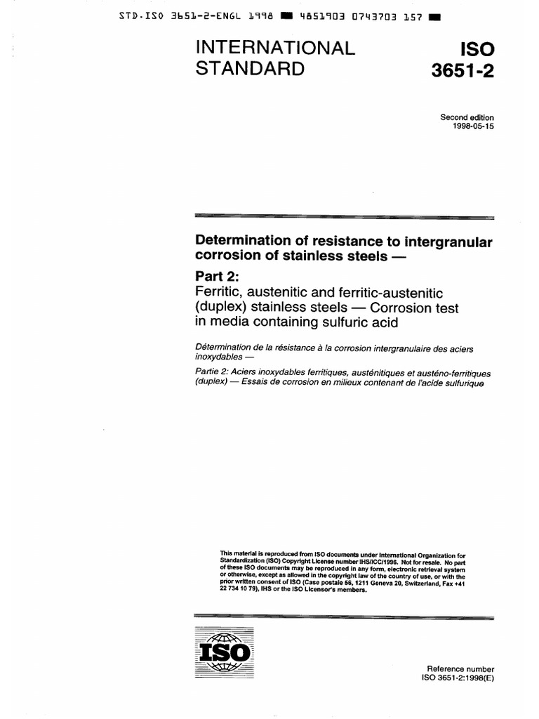 Iso 3651 2 PDF | PDF
