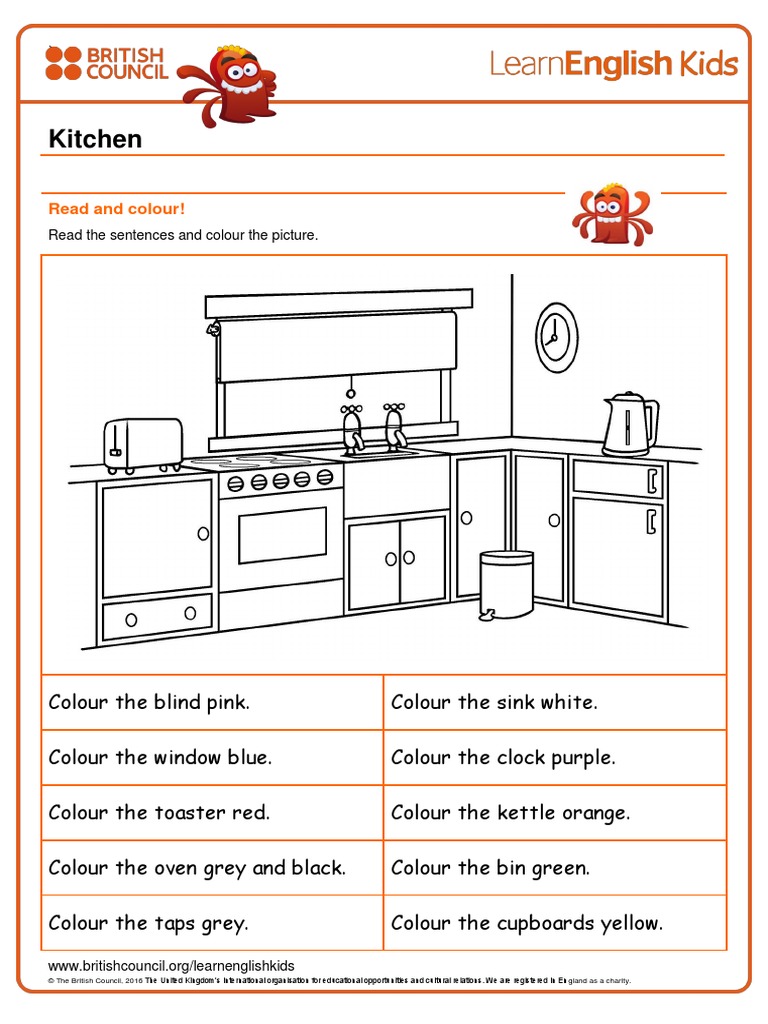 Colouring Pages Kitchen | PDF