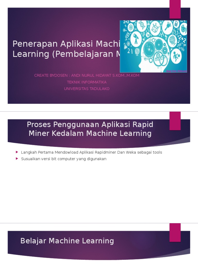 Penerapan Machine Learning Dengan Aplikasinya | PDF | Bisnis