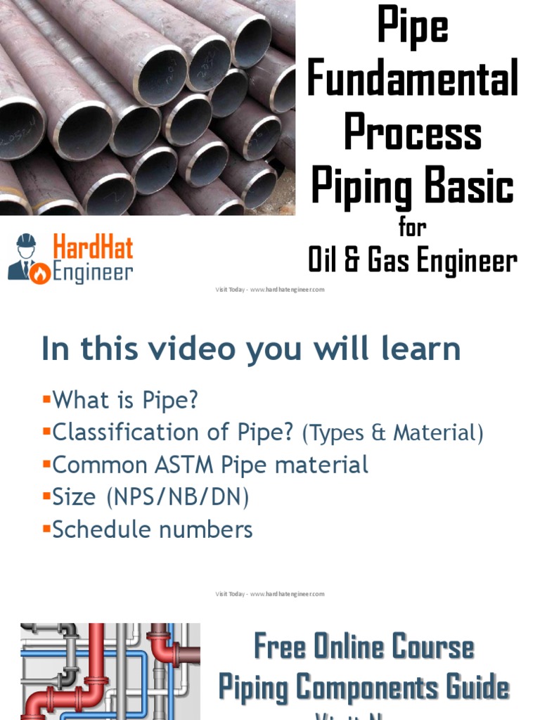 Piping Basics for Oil & Gas Engineers | PDF | Pipe (Fluid Conveyance ...