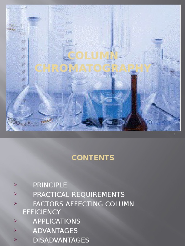 Column Chromatography | PDF | Elution | Chromatography