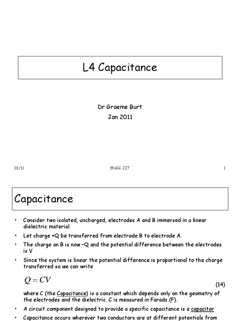 Capacitance Fundamentals: An In-Depth Examination of Capacitance ...