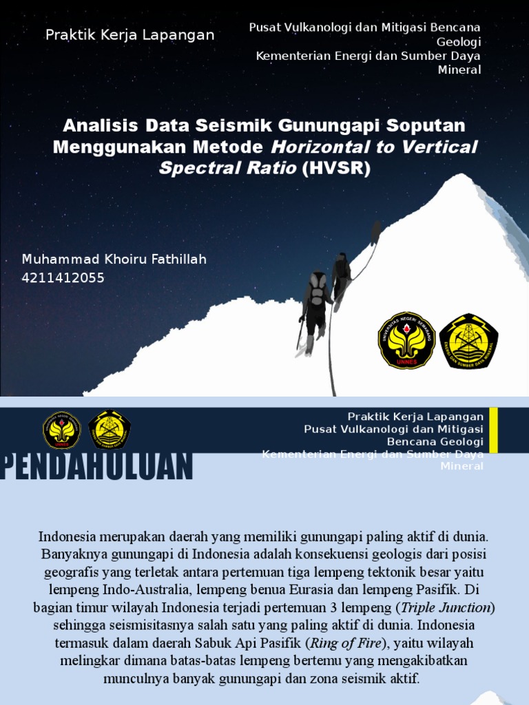 Analisis HVSR Aktivitas Gunung Soputan | PDF | Sains & Matematika