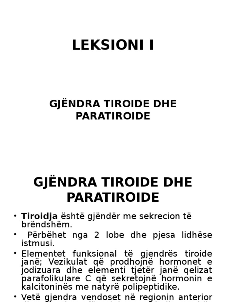 Gjendra Tiroide | PDF