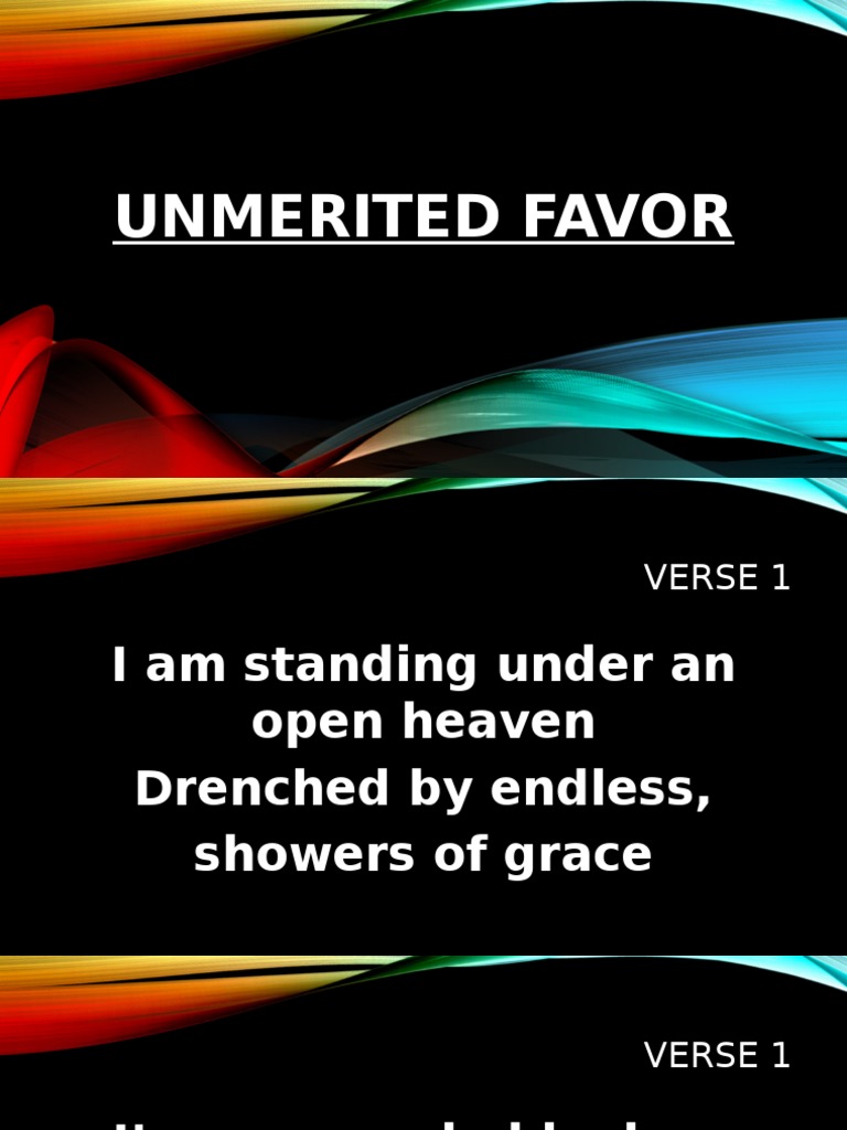 Unmerited Favor: A Song of Grace | PDF