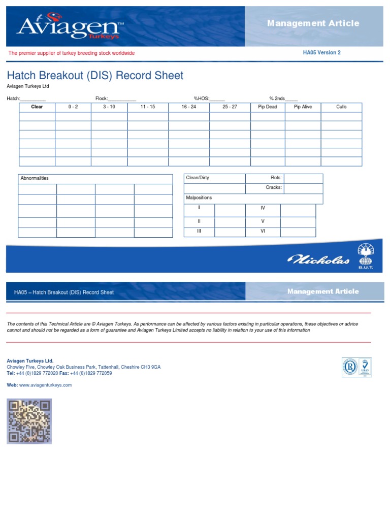 HA05 Hatch Breakout (DIS) Record Sheet en V2 | PDF | Computers ...